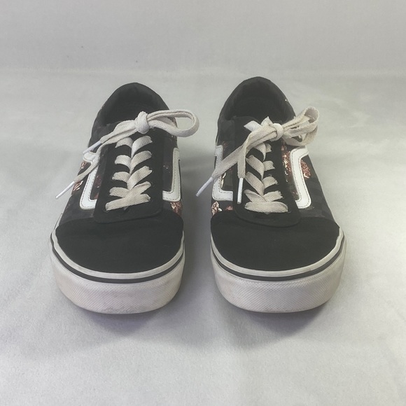 Vans | Shoes | Vans Girls Lace Up Flower Design Sneakers | Poshmark